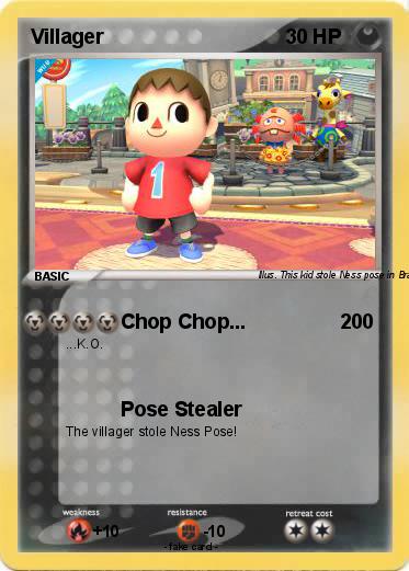 Pokémon Villager 50 50 - Chop Chop... - My Pokemon Card