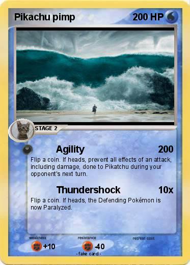 Pokémon Pikachu pimp - Agility - My Pokemon Card