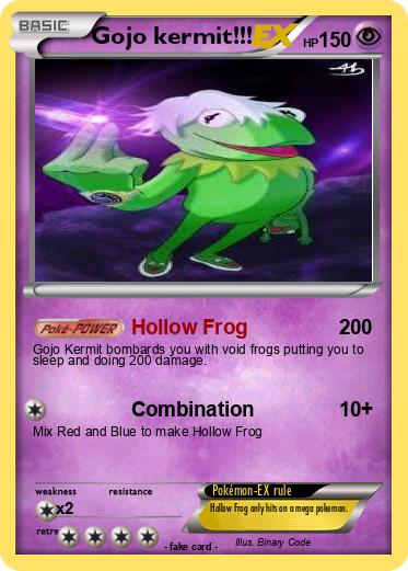 Pokémon Gojo kermit - Hollow Frog - My Pokemon Card