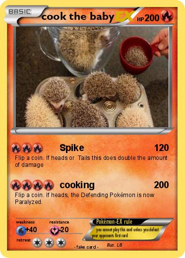 Pokémon cook the baby - Spike - My Pokemon Card