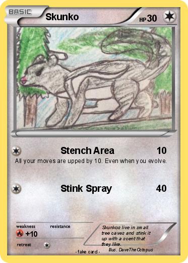 Pokémon Skunko - Stench Area - My Pokemon Card