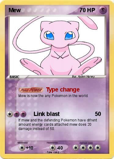 Pokémon Mew 5901 5901 - Type change - My Pokemon Card