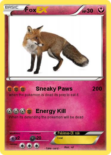 Pokémon Fox 914 914 - Sneaky Paws - My Pokemon Card