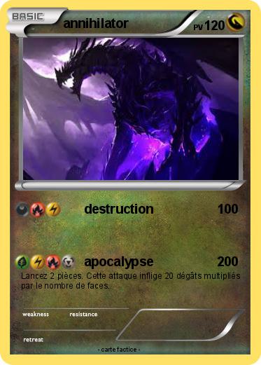 Pokémon annihilator 6 6 - destruction - Ma carte Pokémon