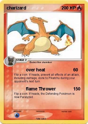 Pokémon charizard 3291 3291 - over heat - My Pokemon Card