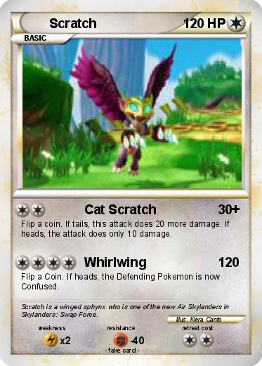 Pokémon Scratch 48 48 - Cat Scratch - My Pokemon Card