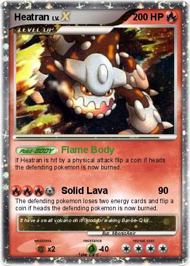 Pokémon Heatran 815 815 - Flame Body - My Pokemon Card