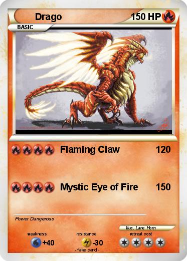 Pokémon Drago 1205 1205 - Flaming Claw - My Pokemon Card