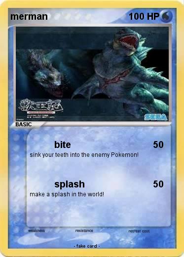 Pokémon merman 9 9 - bite - My Pokemon Card