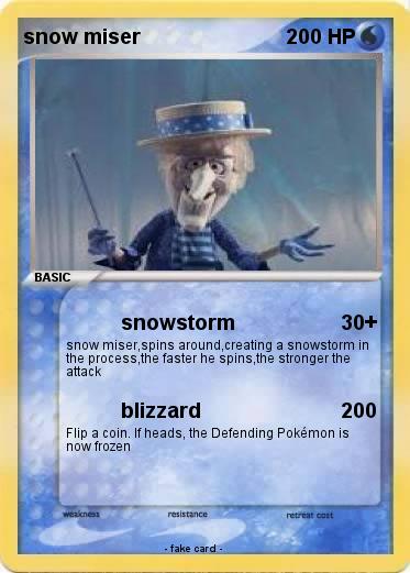 Pokémon snow miser 8 8 - snowstorm - My Pokemon Card