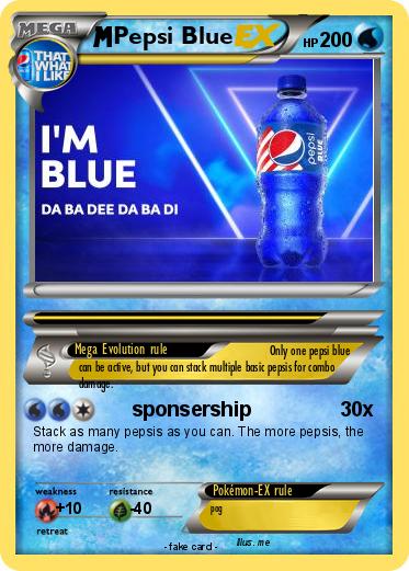 Pokémon Pepsi Blue - sponsership - My Pokemon Card