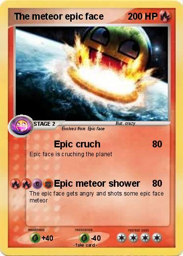 Pokémon The meteor epic face - Epic cruch - My Pokemon Card