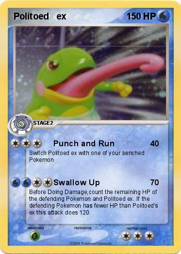 Pokémon Politoed ex - Punch and Run - My Pokemon Card