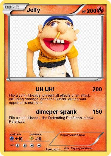 Pokémon Jeffy 323 323 - UH UH! - My Pokemon Card