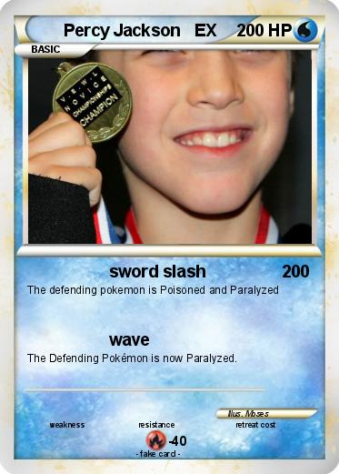 Pokémon Percy Jackson EX - sword slash - My Pokemon Card
