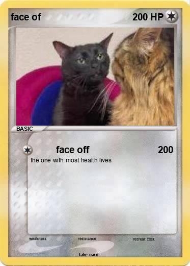 Pokémon face of - face off - My Pokemon Card