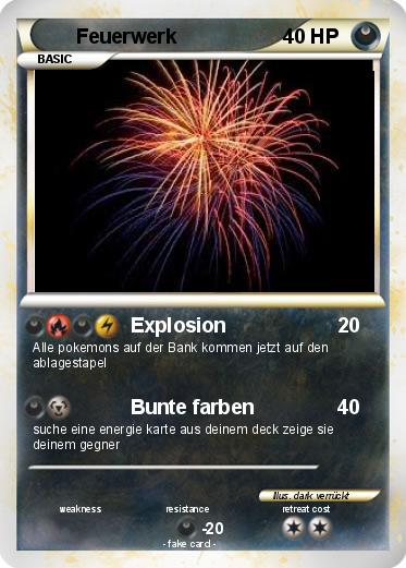 Pokémon Feuerwerk - Explosion - My Pokemon Card