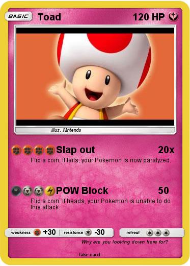 Pokémon Toad 1319 1319 - Slap out - My Pokemon Card