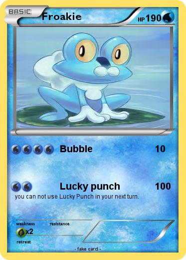 Pokémon Froakie 471 471 - Bubble - My Pokemon Card