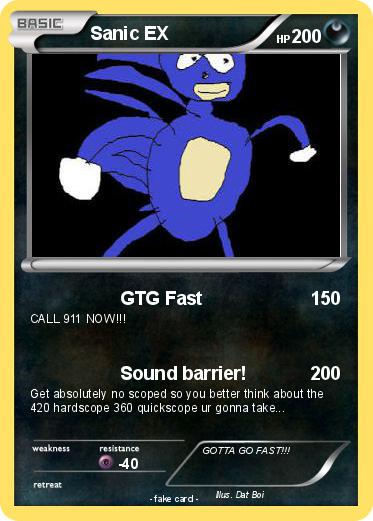 Pokémon Sanic EX 8 8 - GTG Fast - My Pokemon Card
