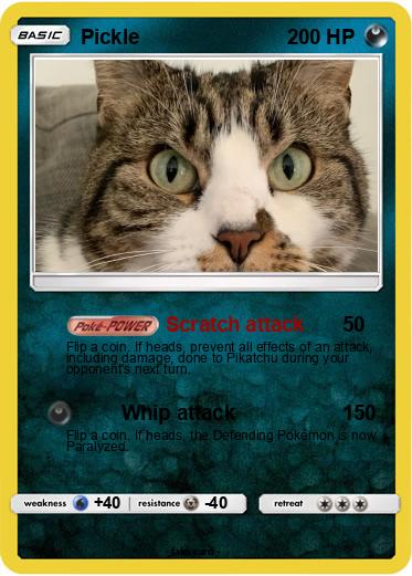 Pokémon Pickle 382 382 - Scratch attack - My Pokemon Card