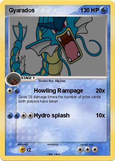 Pokémon Gyarados 734 734 - Howling Rampage - My Pokemon Card