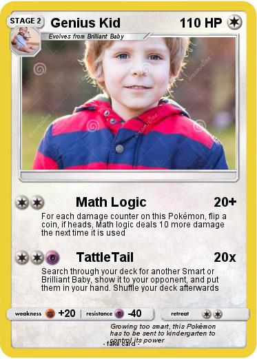 Pokémon Genius Kid - Math Logic - My Pokemon Card