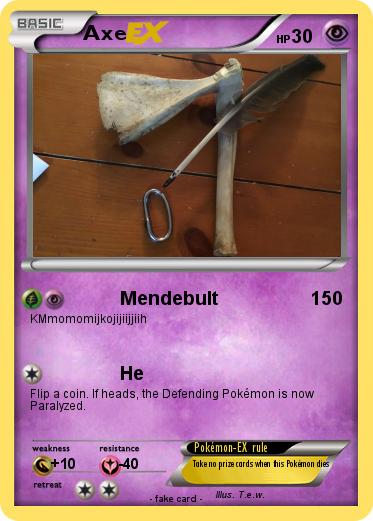 Pokémon Axe 87 87 - Mendebult - My Pokemon Card