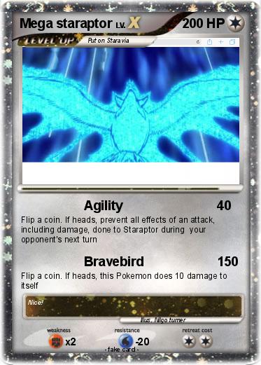 Pokémon Mega staraptor - Agility - My Pokemon Card