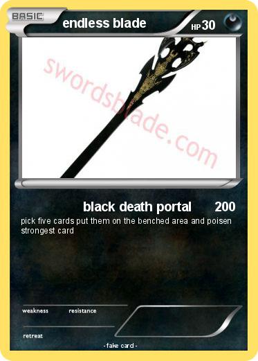 Pokémon endless blade - black death portal - My Pokemon Card