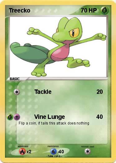 Pokémon Treecko 197 197 - Tackle - My Pokemon Card
