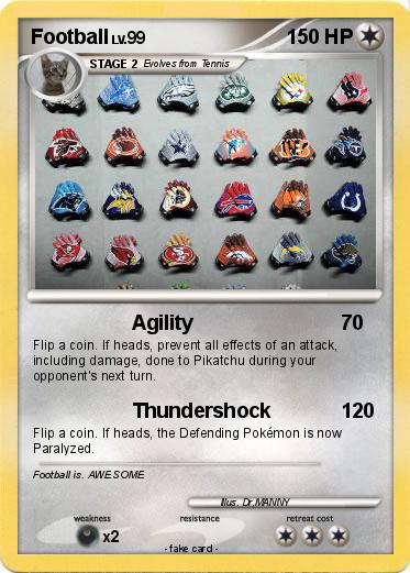 Pokémon Football 280 280 - Agility - My Pokemon Card