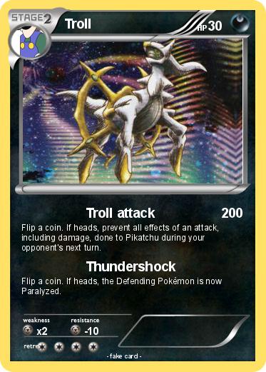 Pokémon Troll 3283 3283 - Troll attack - My Pokemon Card