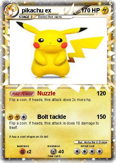 Pokémon pikachu ex 615 615 - Nuzzle - My Pokemon Card