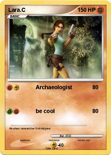 Pokémon Lara C - Archaeologist - My Pokemon Card