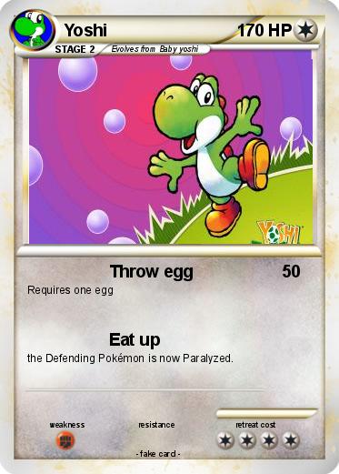 Pokémon Yoshi 1156 1156 - Throw egg - My Pokemon Card