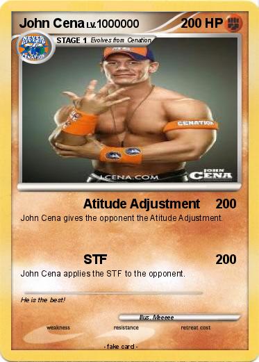 Pokémon John Cena 1634 1634 - Atitude Adjustment - My Pokemon Card
