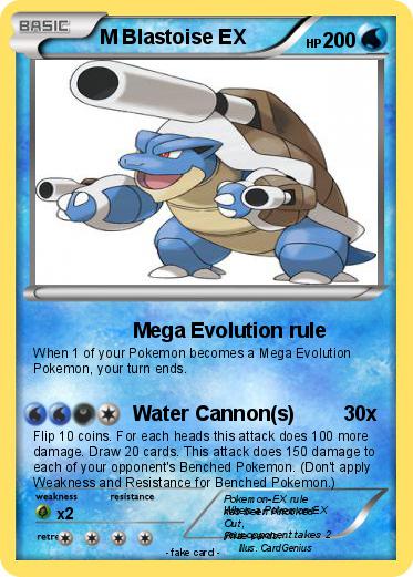 Pokémon M Blastoise EX 70 70 - Mega Evolution rule - My Pokemon Card
