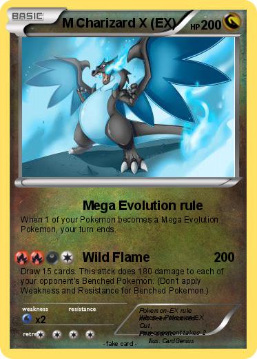 Pokémon M Charizard X EX 15 15 - Mega Evolution rule - My Pokemon Card