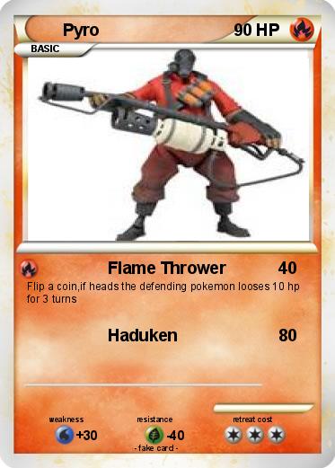 Pokémon Pyro 152 152 - Flame Thrower - My Pokemon Card