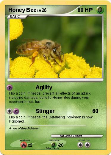 Pokémon Honey Bee 6 6 - Agility - My Pokemon Card
