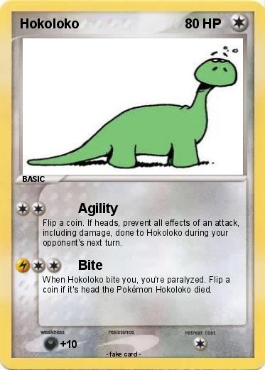 Pokémon Hokoloko - Agility - My Pokemon Card