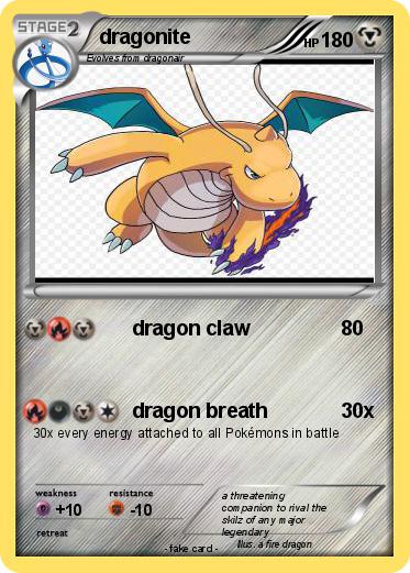 Pokémon dragonite 867 867 - dragon claw - My Pokemon Card