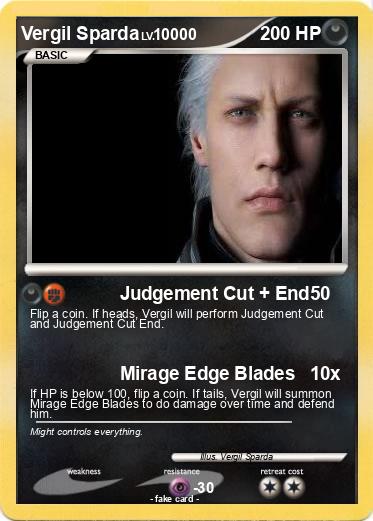 Pokémon Vergil Sparda 1 1 - Judgement Cut + End - My Pokemon Card