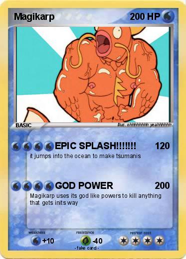 Pokémon Magikarp 1599 1599 - EPIC SPLASH!!!!!!! - My Pokemon Card