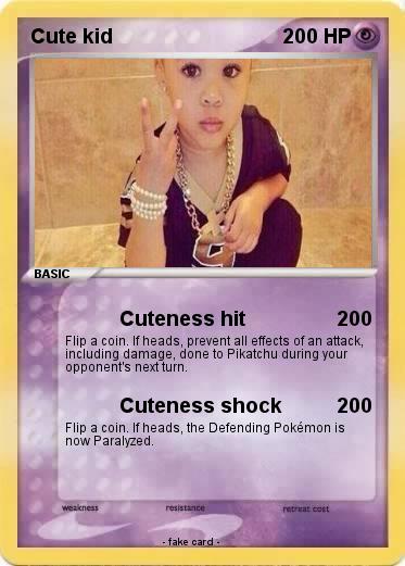 Pokémon Cute kid 6 6 - Cuteness hit - My Pokemon Card