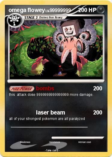 Pokémon omega flowey 159 159 - bombs - My Pokemon Card