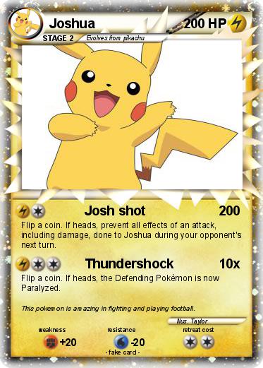 Pokémon Joshua 276 276 - Josh shot - My Pokemon Card