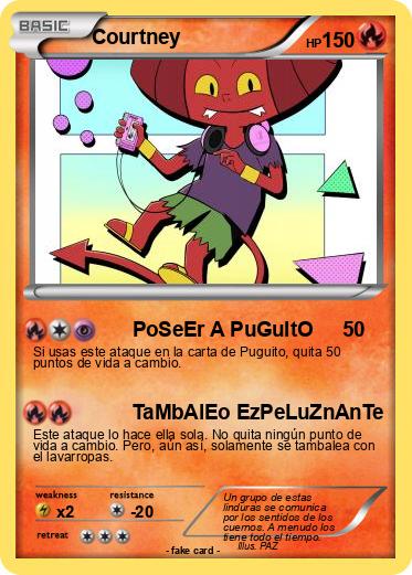Pokémon Courtney 105 105 - PoSeEr A PuGuItO - Mi carta pokémon