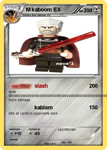 Pokémon M kaboom EX - slash - My Pokemon Card
